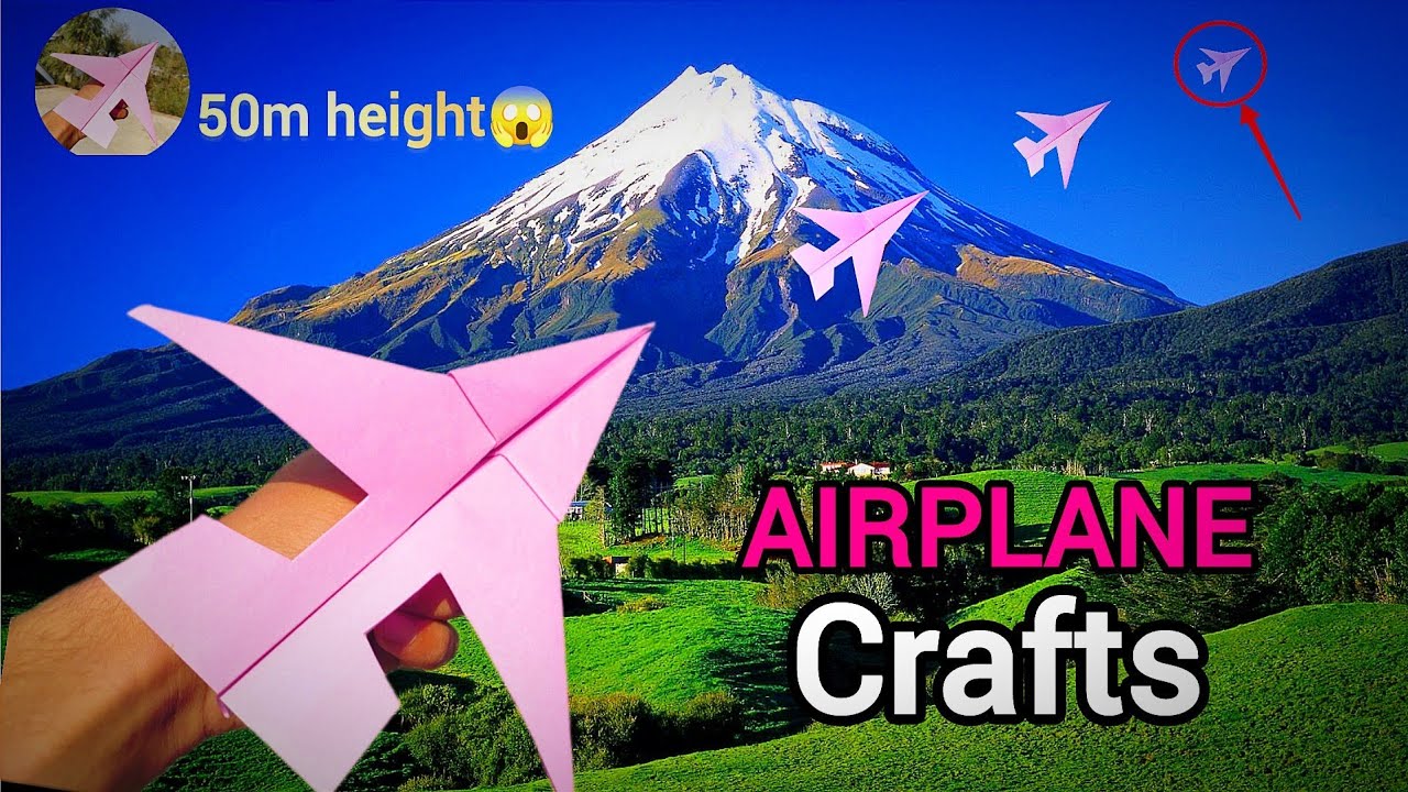 How to make PAPER AIRPLANE ️ That can achieve 200 meter Height ️ ...