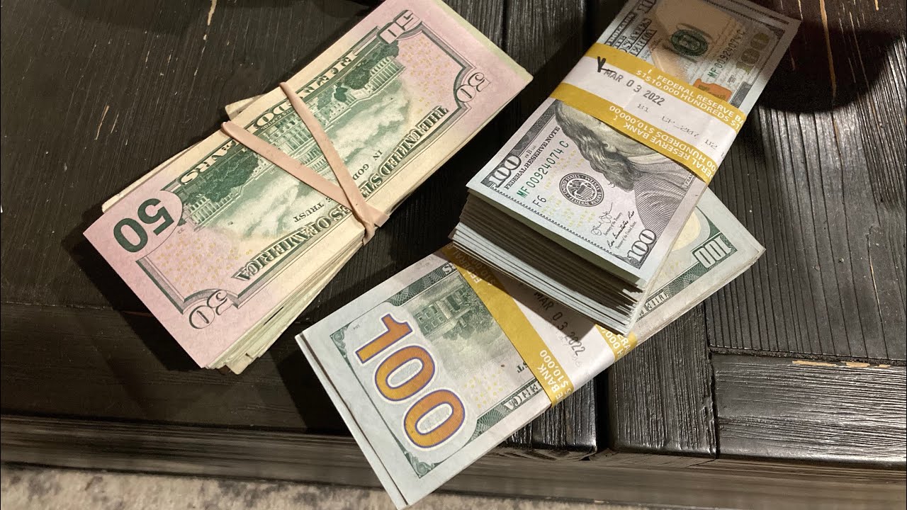$20,000 in blue face hundreds - YouTube