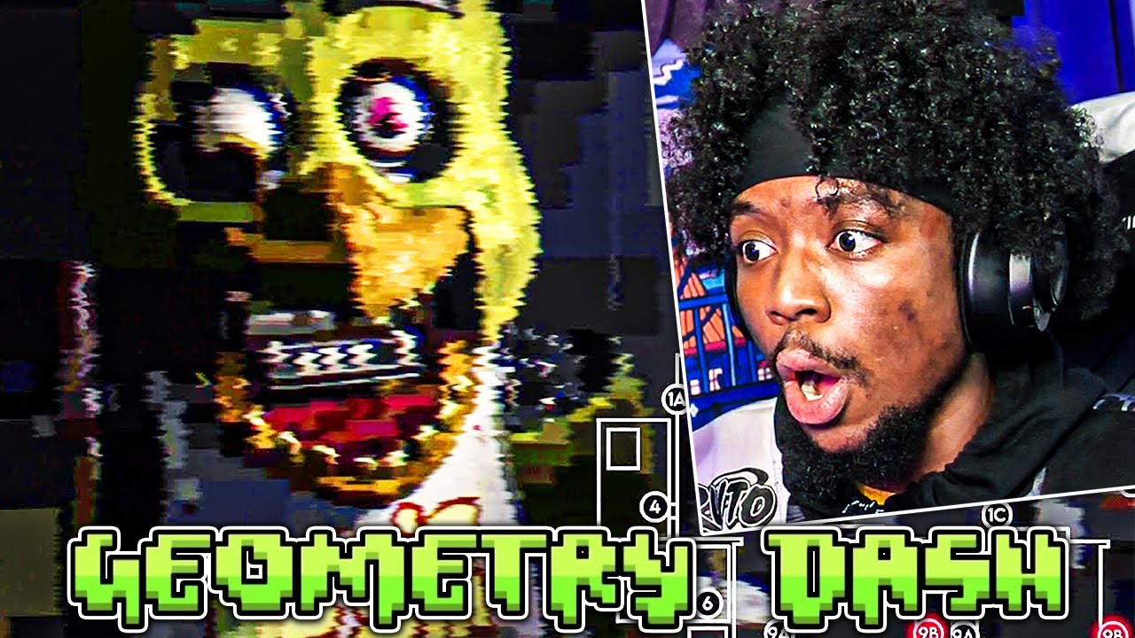 FNAF PLUS BECAME A GEOMETRY DASH CUSTOM LEVEL . . . HOW ??? - YouTube