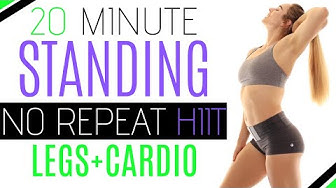 VERY SWEATY Legs + FAT BURN Cardio for BEGINNERS: STANDING Low Impact Workout NO JUMPING/20 MIN ...