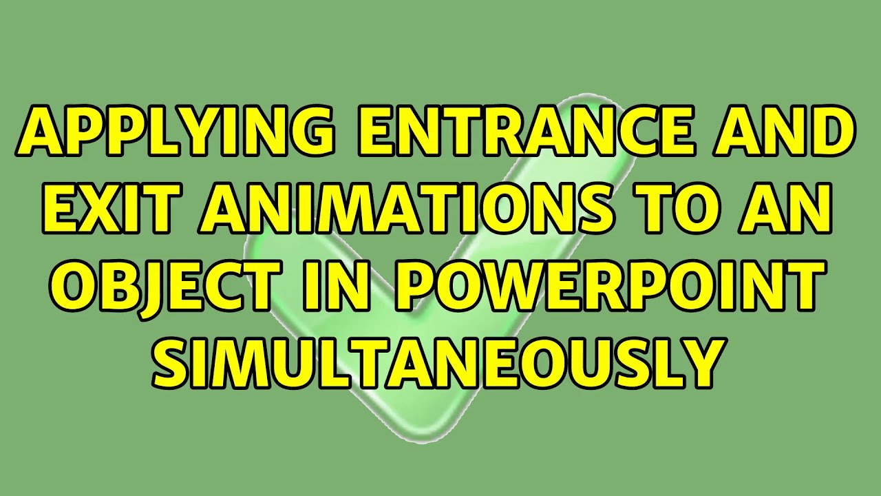 Applying entrance and exit animations to an object in powerpoint ...