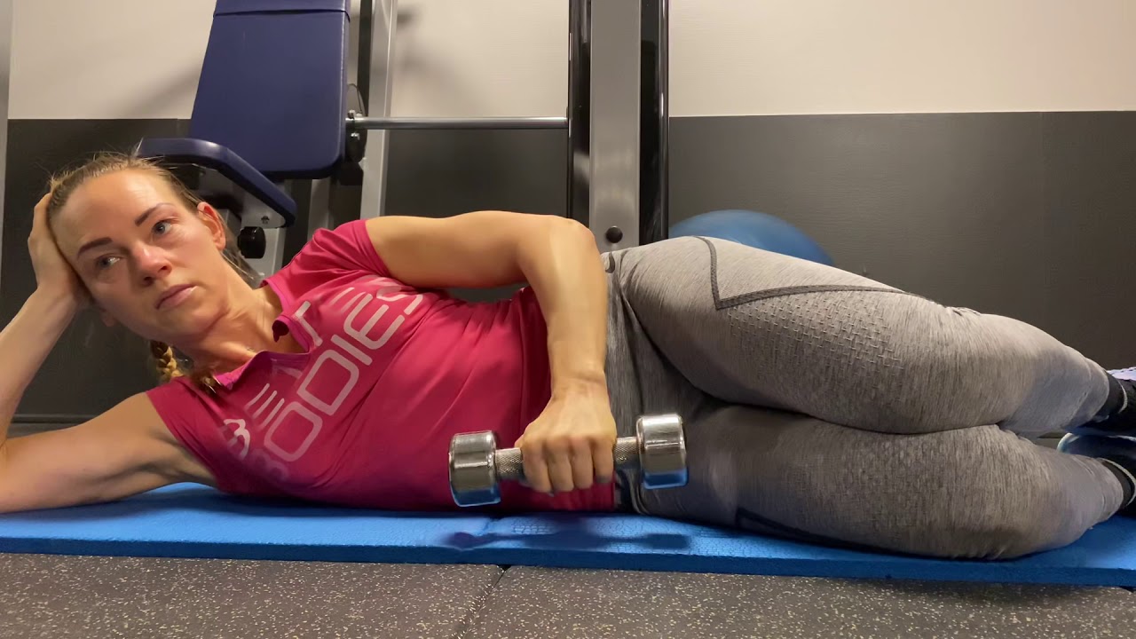 Lying shoulder Rotation - YouTube