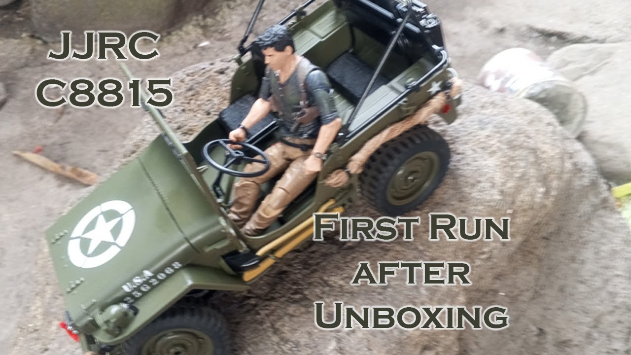C8815 - JJRC Willy's Jeep first run with Nathan Drake after unboxing ...