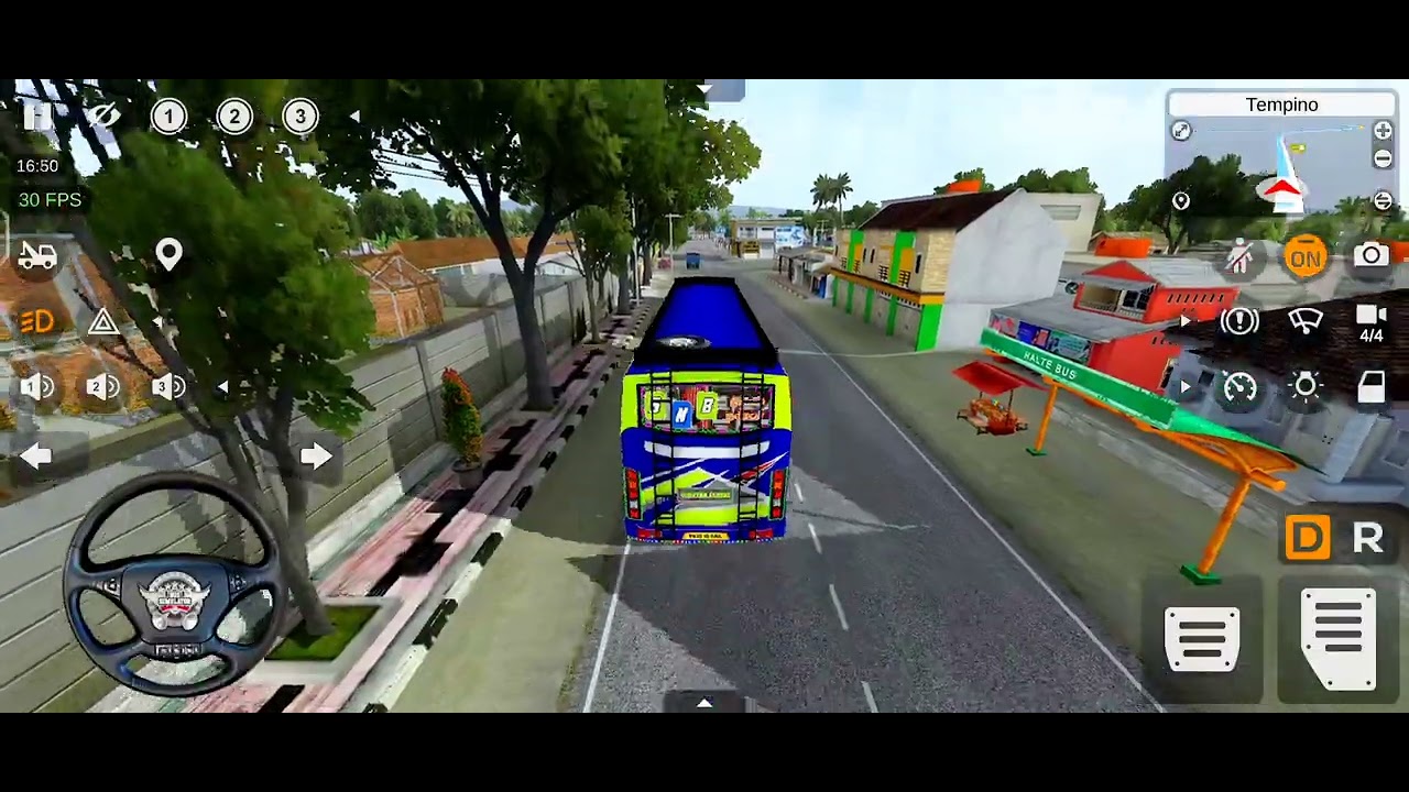 4th part bus simulator indonesia new 🗾 map - YouTube