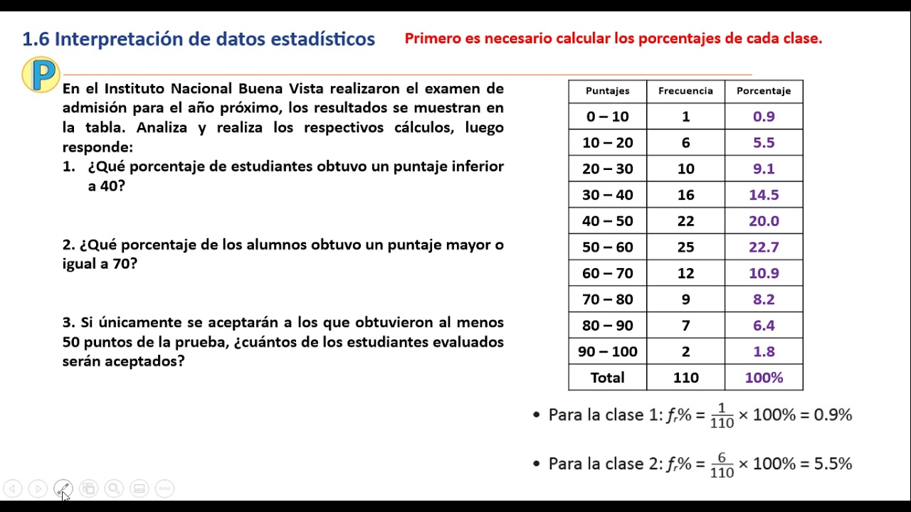 1.6 Interpretación de datos estadísticos - YouTube