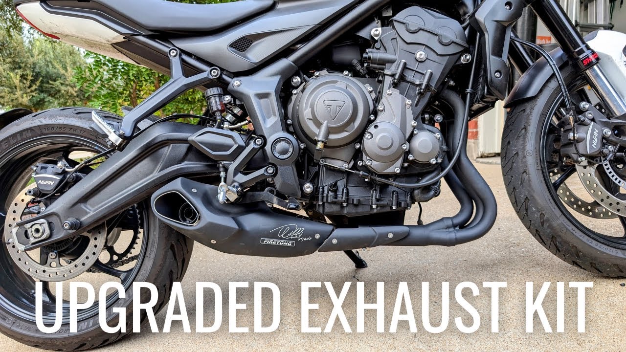 Motorcycle Exhaust Kit Upgrade - Triumph Trident 660 - YouTube
