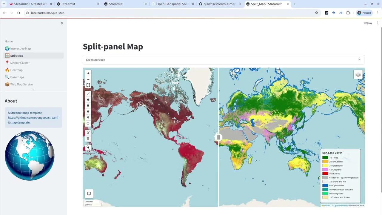 Interactive Geospatial Web Apps with Leafmap and Streamlit - YouTube