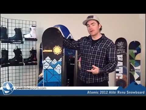 Atomic 2012 Alibi Renu Snowboard - YouTube