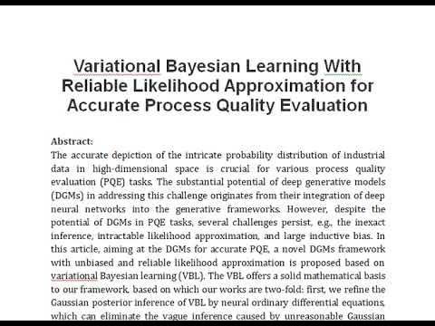 Variational Bayesian Learning With Reliable Likelihood Approximation for Accurate Process ...