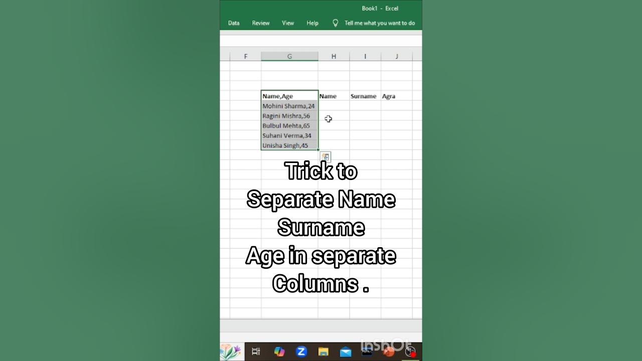 Excel trick to separate data of one column in multiple columns.#computer #excel #trick - YouTube