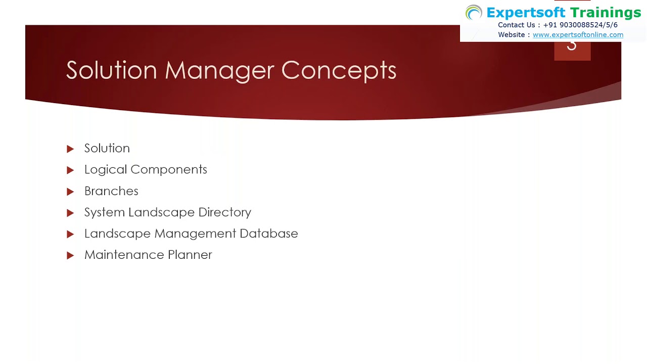 SAP Solman 7 2 Training | SAP Solution Manager 7.2 Training for USA UK ...