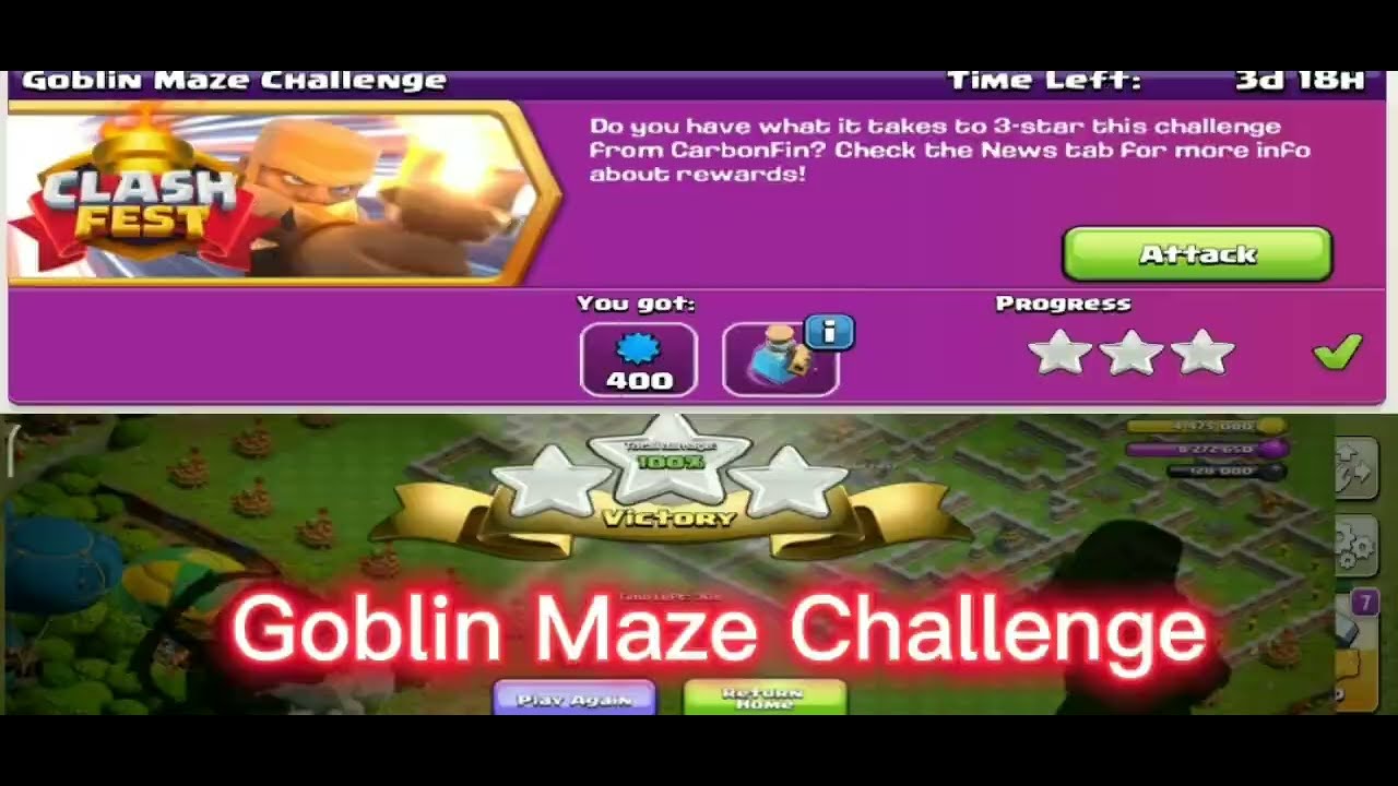 Easily 3 star in Goblin Maze Challenge - YouTube
