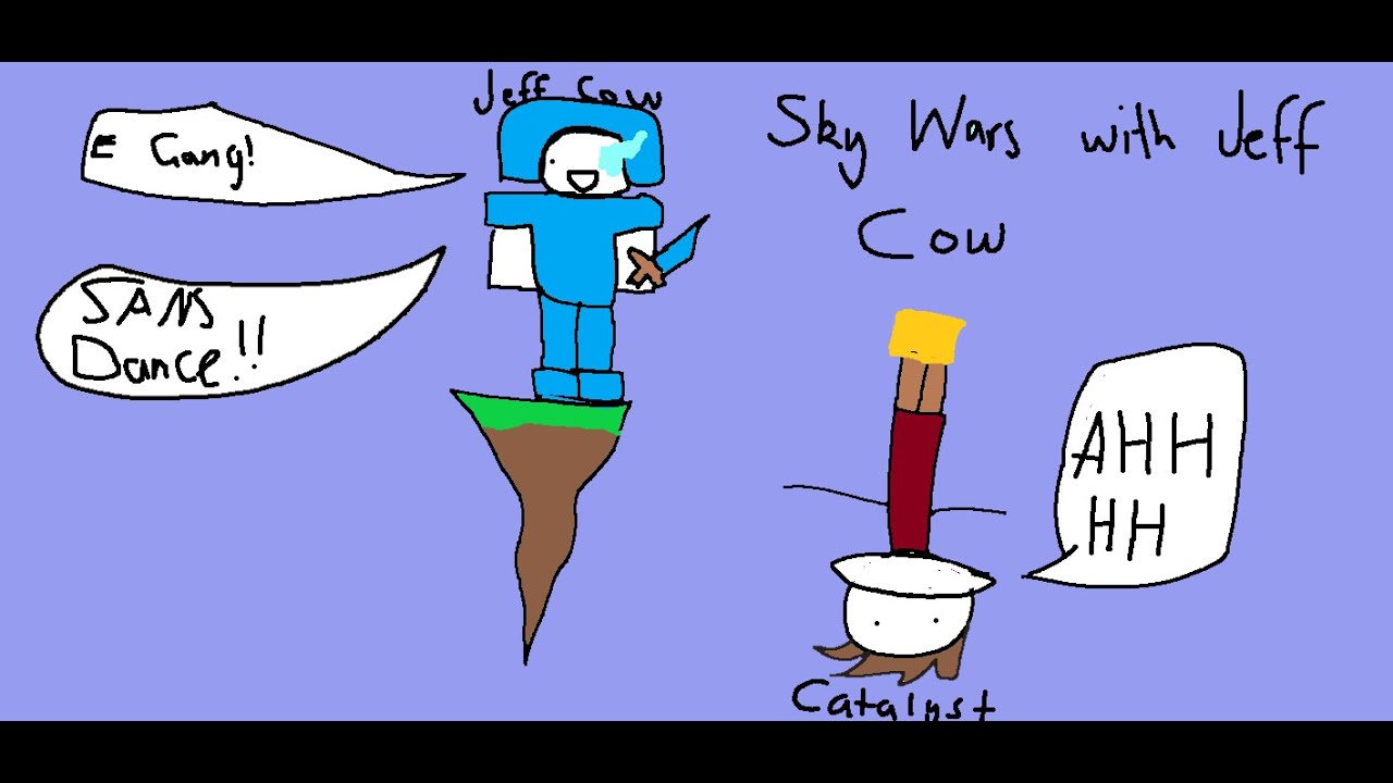 epic skywars with the epic jeff cow (again) - YouTube