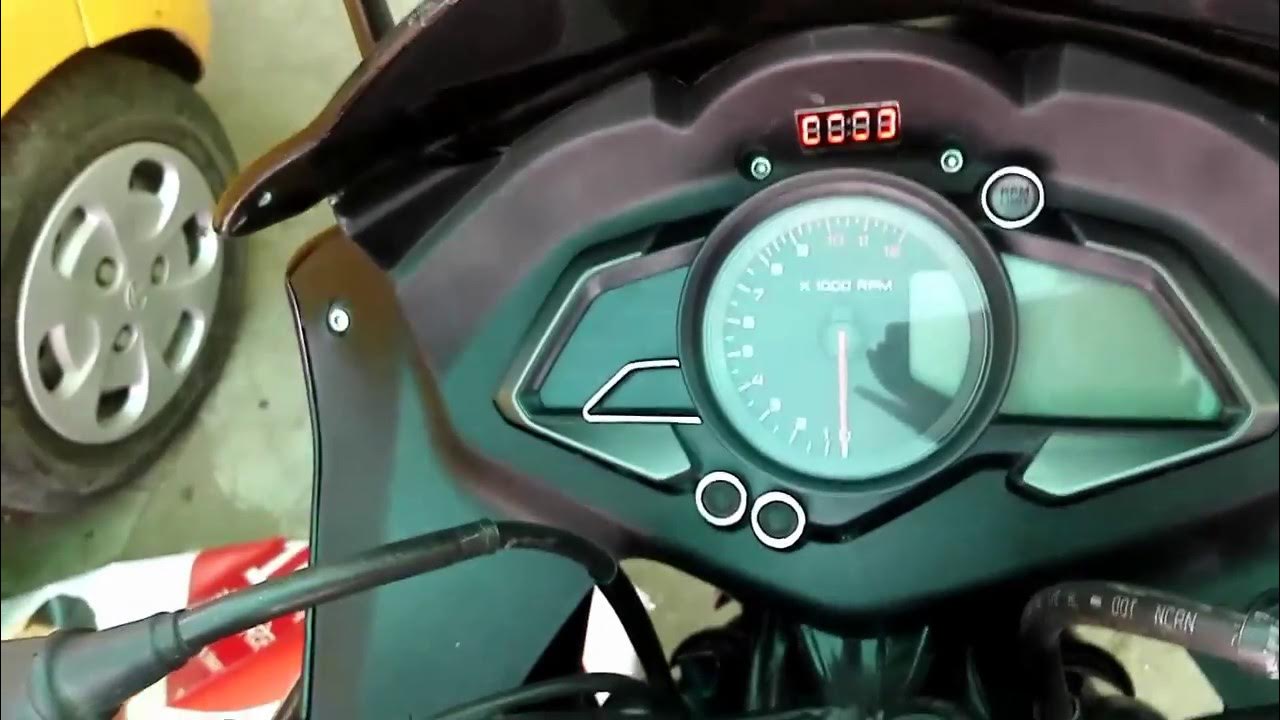 Led tachometer/rpm meter/shift light arduino installed on pulsar RS200 (FINAL VIDEO) @chippernut ...