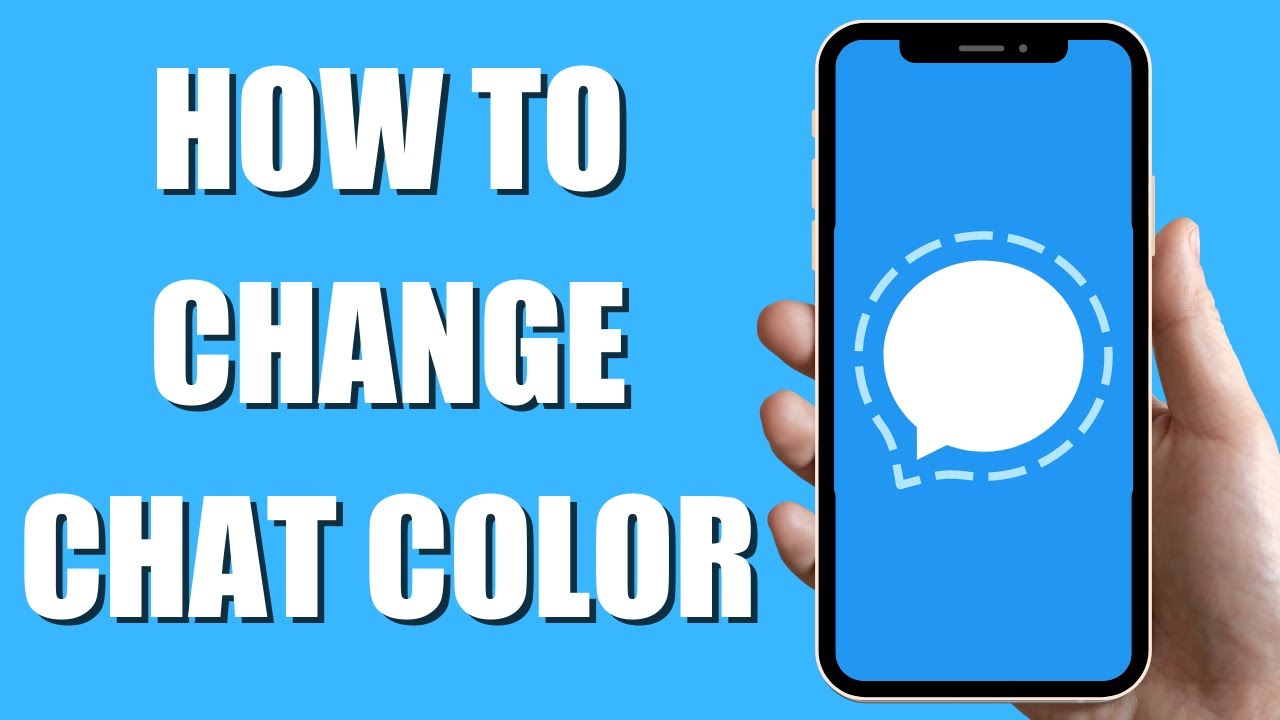 How To Change Chat Color | Signal 2023 - YouTube