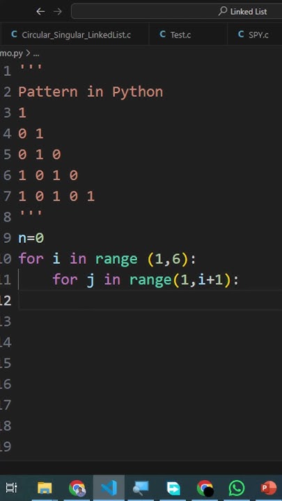 Pattern 6 Program In Python Python Pythonprogramming Interview Placement Pythontutorial