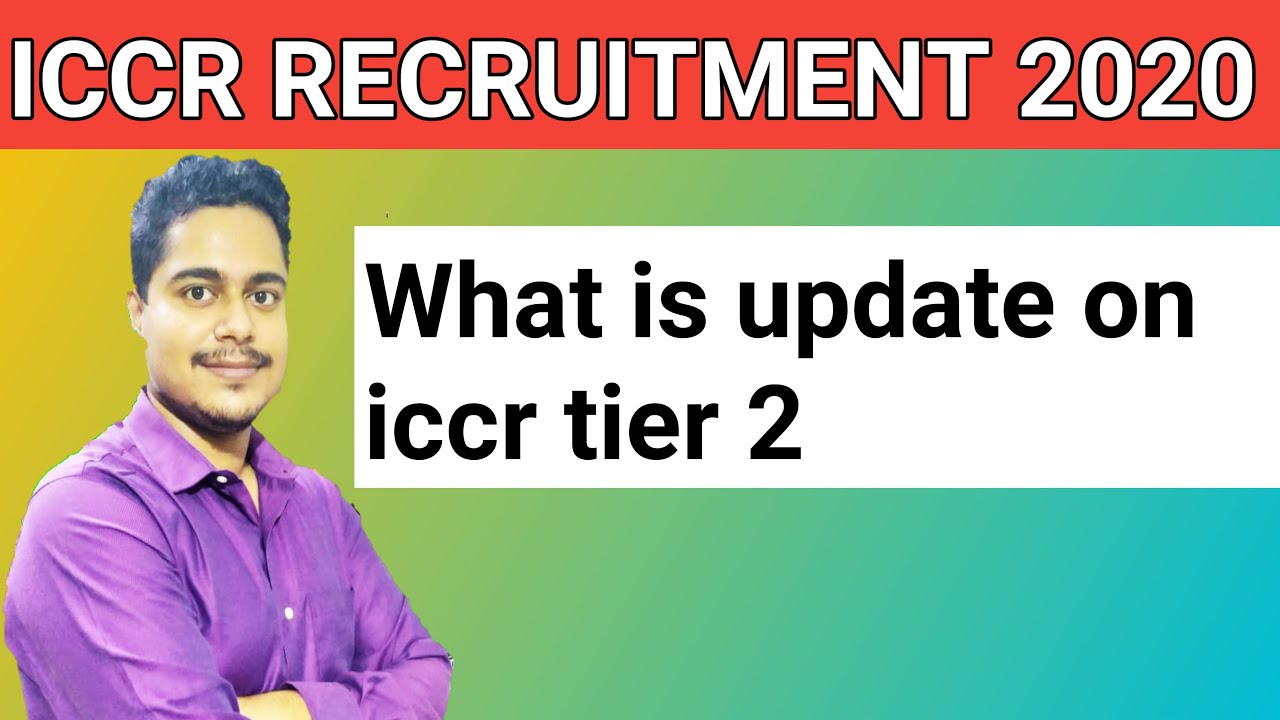 🔴ICCR Recruitment 2020 | CPT EXAM important information - YouTube