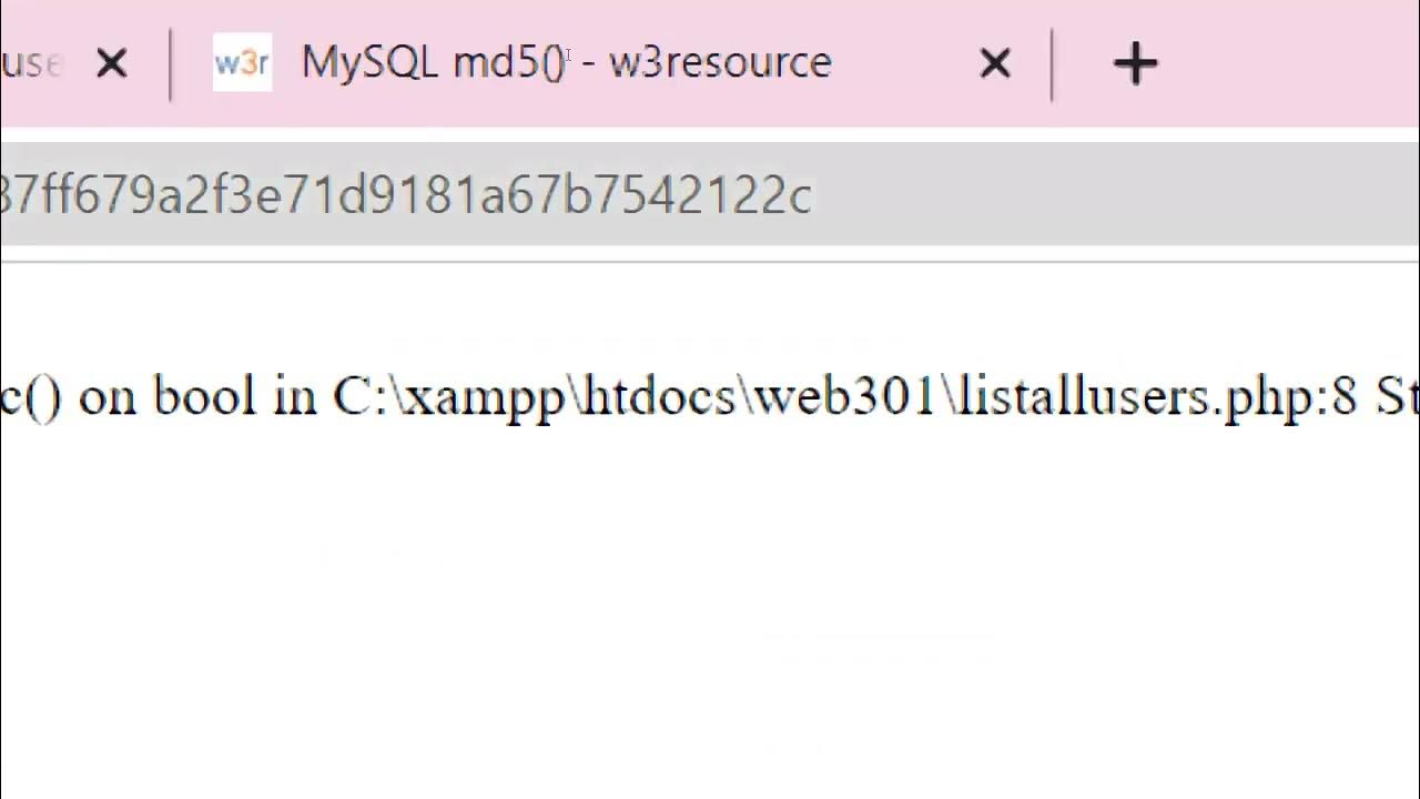CS 301 Hashing Encrypt MVC PHP and mYsql Lecture 7 - YouTube