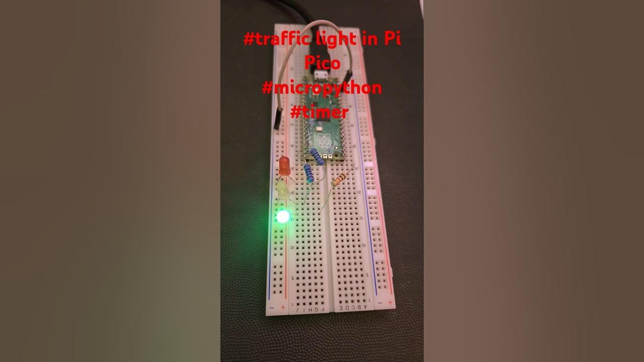 Traffic light Using Raspberry Pi Pico#raspberrypipico #raspberry # ...