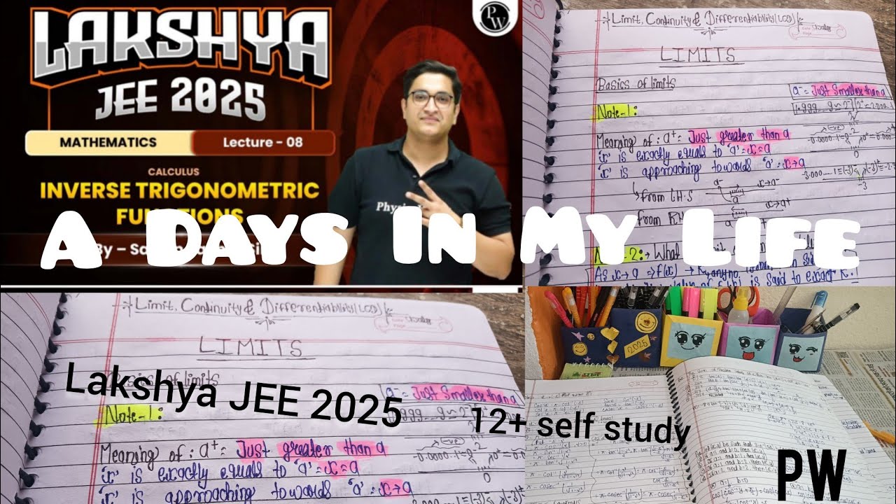 A Day's in my life 🔥as a jee aspirants 2025|| productive day|| 12 hour ...
