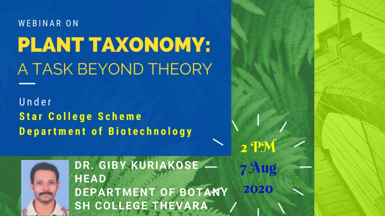 PLANT TAXONOMY: A Task Beyond Theory - YouTube