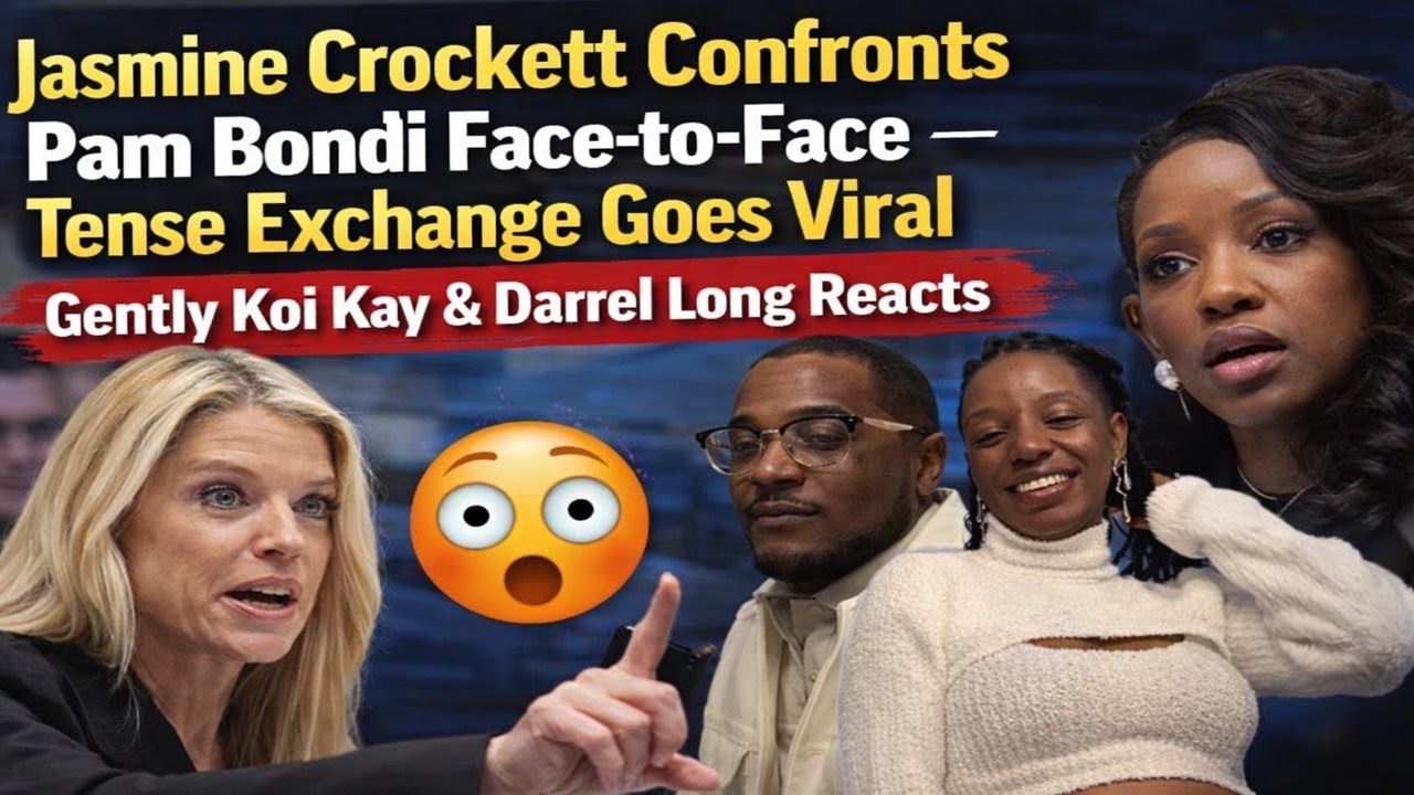 Jasmine Crockett Confronts Pam Bondi Face-to-Face — Tense Exchange Goes ...