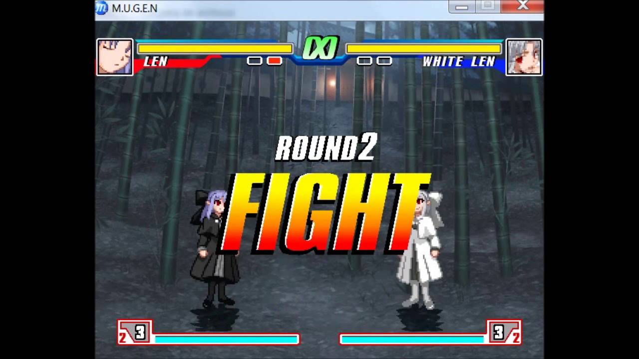 Mugen All Stars Legends episode 65 Len (me) VS White Len - YouTube