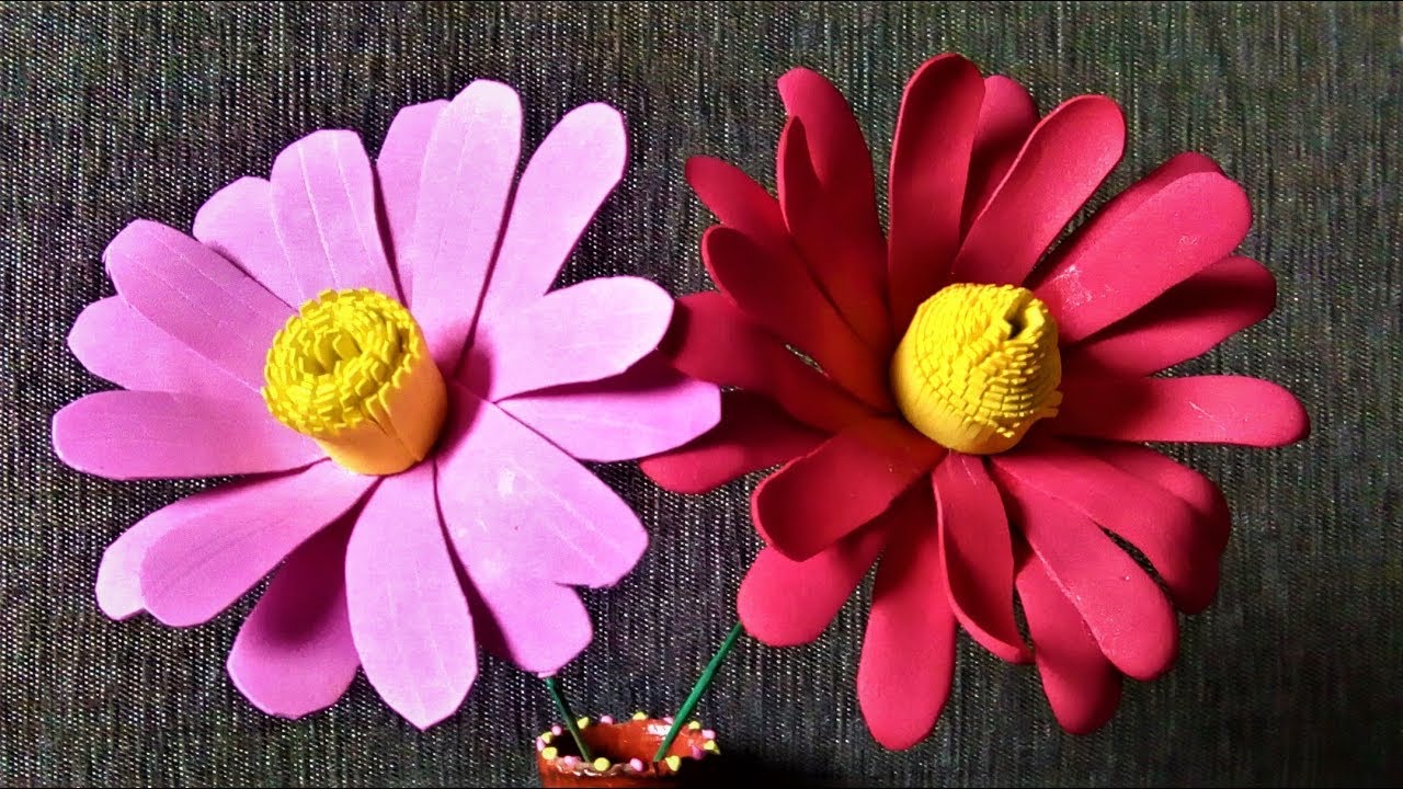 How To Make Foam Sheet Flowers Easy Foam Flowers By Shital Mahajan how-to-make-foam-sheet-flowers-easy-foam-flowers-by-shital-mahajan