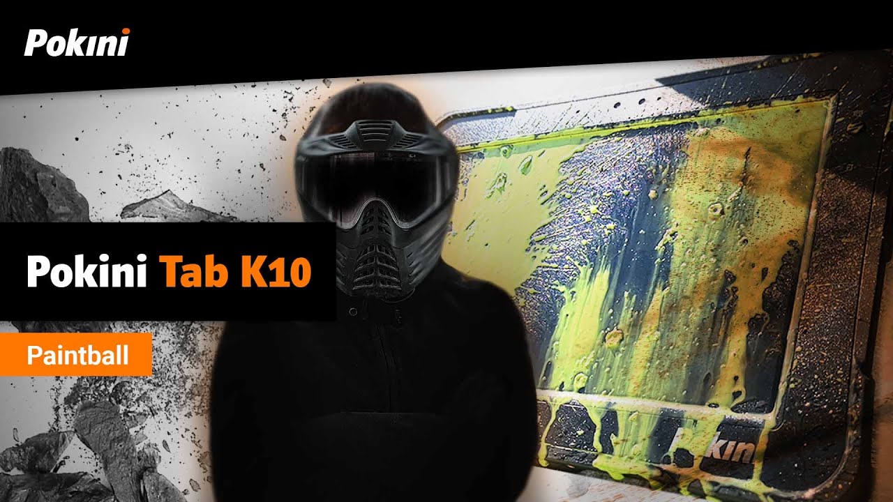 Pokini Tab K10 | rugged Tablet vs. Paintball | pokini.de - YouTube