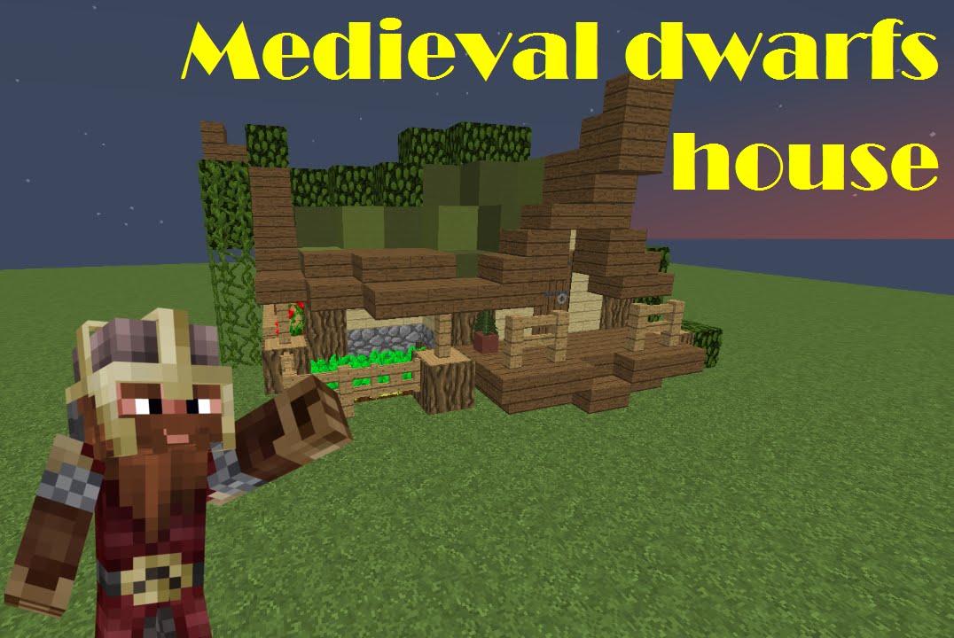 Minecraft tutorial: Dwarfs house - YouTube