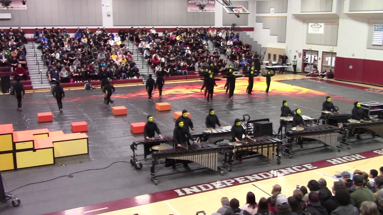 Cesar Chavez High School Winter Guard and Percussion 01-25-20 - YouTube