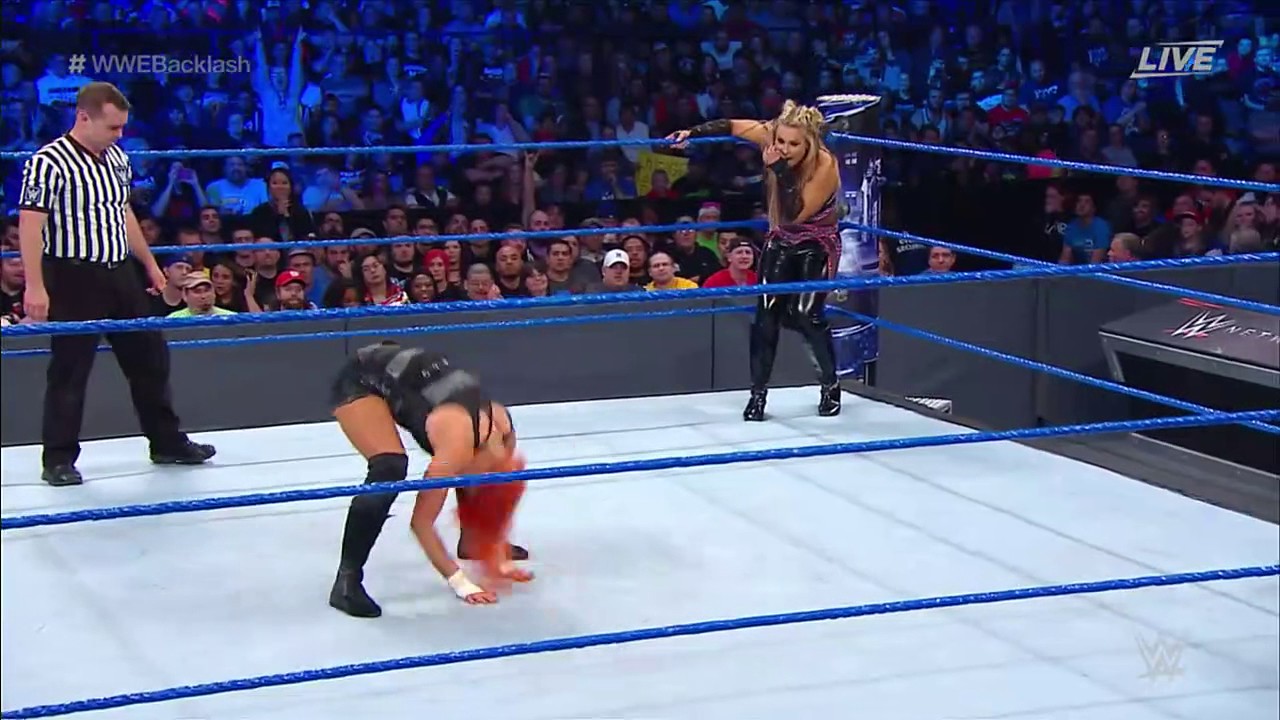 Flying Elbow Smash on Natalya - YouTube