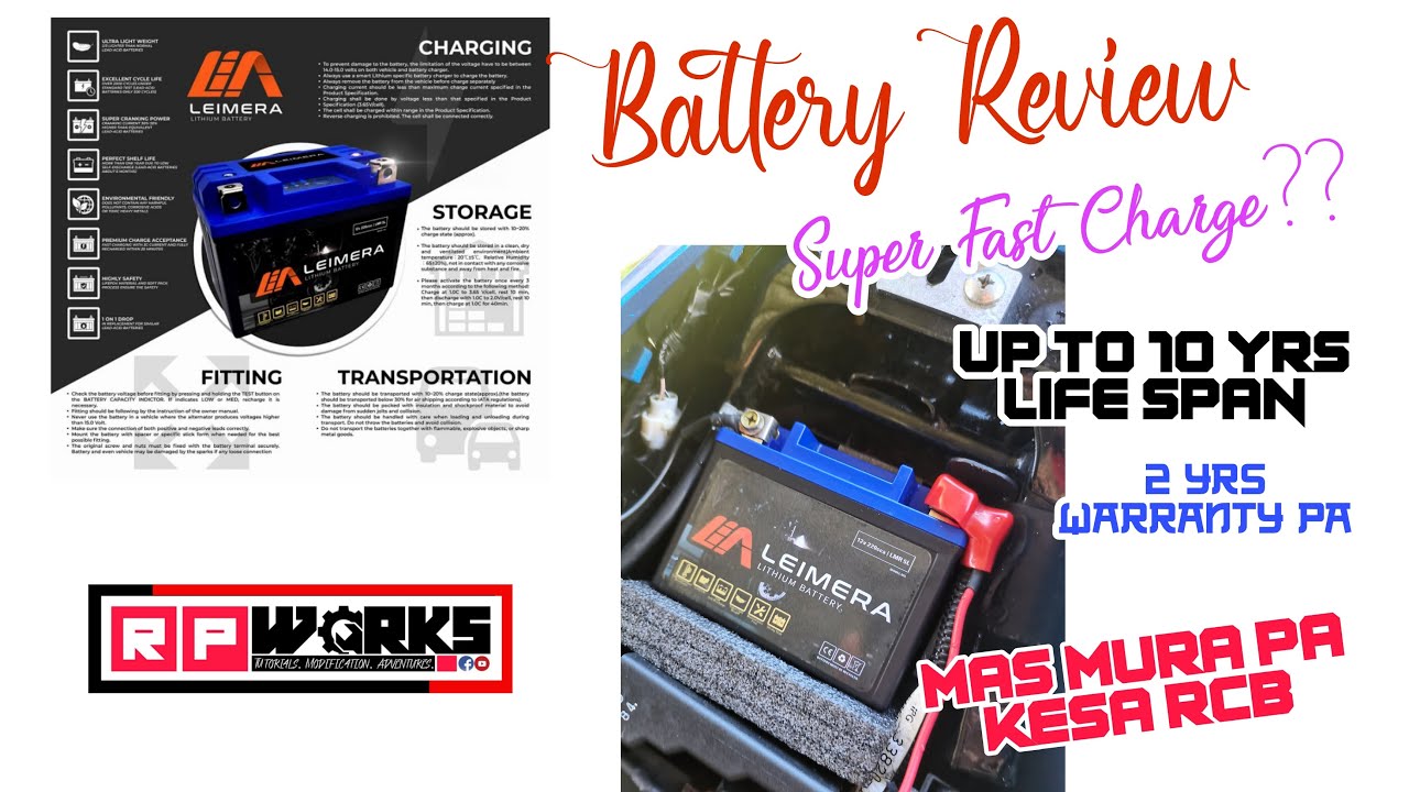 LEIMERA LITHIUM BATTERY REVIEW | Raider 150 Fi - YouTube