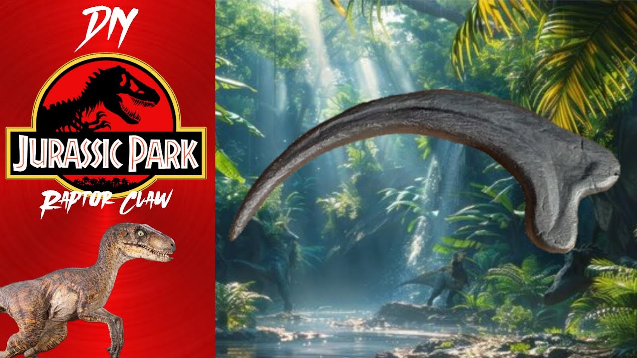 TexasWolfArt: DIY Raptor Claw from Jurassic Park (1993) - YouTube