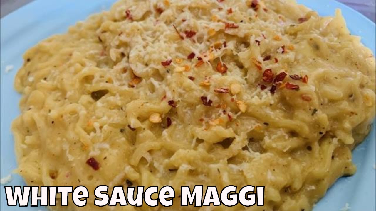 White Sauce Maggi Recipe in Hindi | Alfredo sauce maggi - YouTube