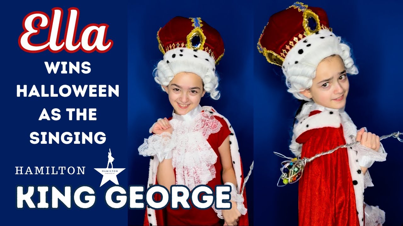 Ella Grace Helton, 11, as King George III from Hamilton (for Halloween ...