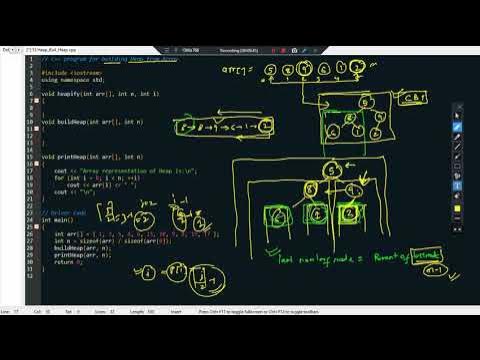 Heap : Build Heap || Max Heap|| Explaining the Heap Construction with ...