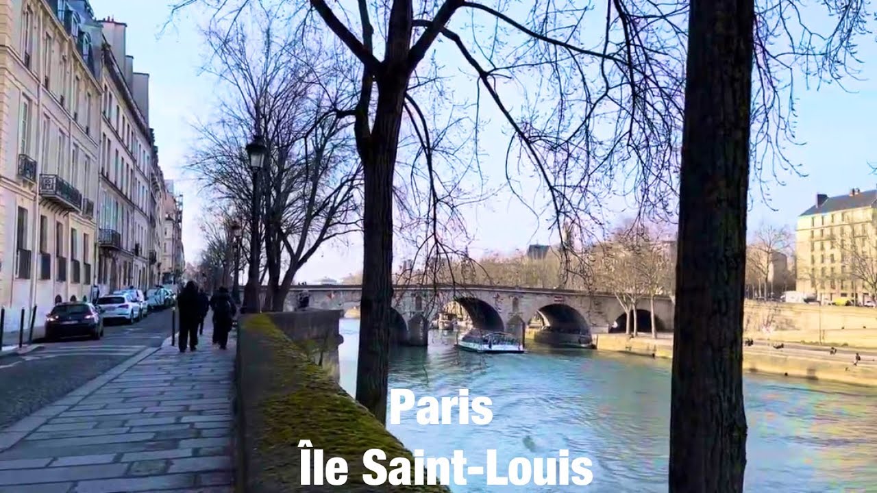 Paris city walks Île Saint-Louis Paris, France 4K - YouTube