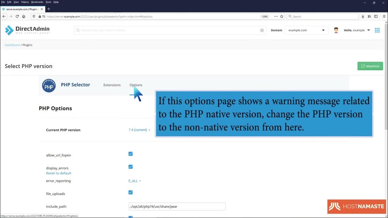 How To Increase Phps Upload Max Filesize Value Using Cloudlinux Selector In Directadmin