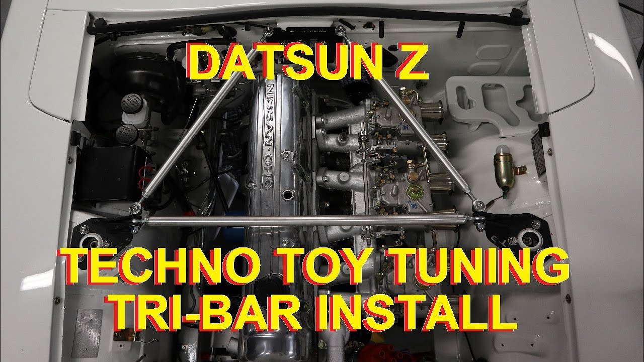 Fitting the Techno Toy Tuning T3 Tri-bar to my Datsun 260z - YouTube
