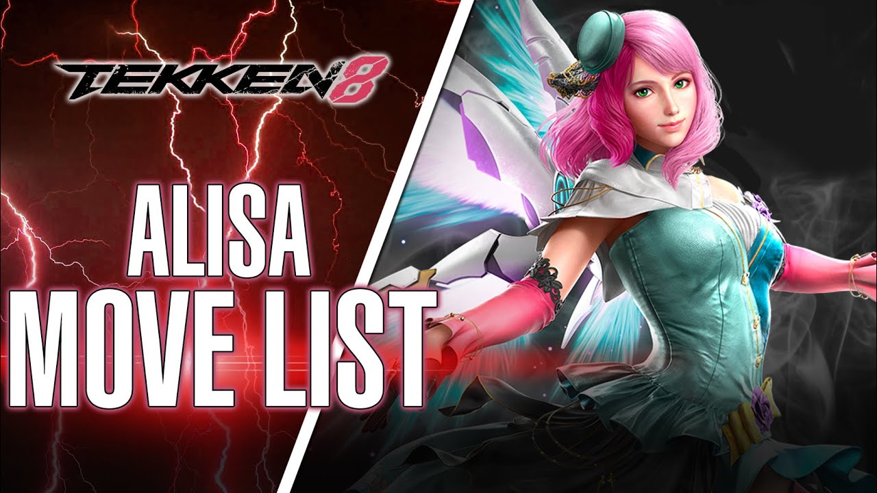 TEKKEN 8 - ALISA move list, RAGE ART, holds, 10-Hit Combo - YouTube