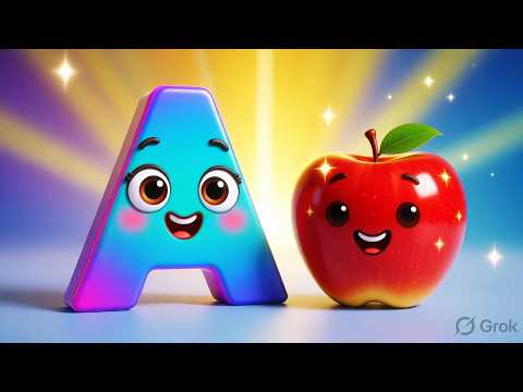 ABC Phonic Song - Toddler Learning Video Songs, A for Apple, Nursery Rhymes, Alphabet Song for kids