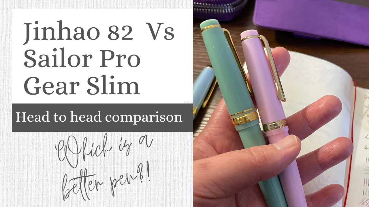 Jinhao 82 Fountain Pen: A Sailor Pro Gear Slim Dupe?!! Is it any better ...