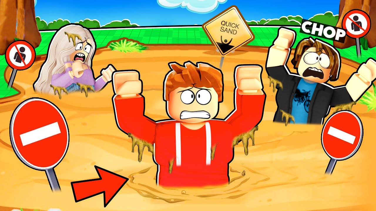 ROBLOX CHOP GOT TRAPPED IN SUPER QUICKSAND WITH FROSTY - YouTube