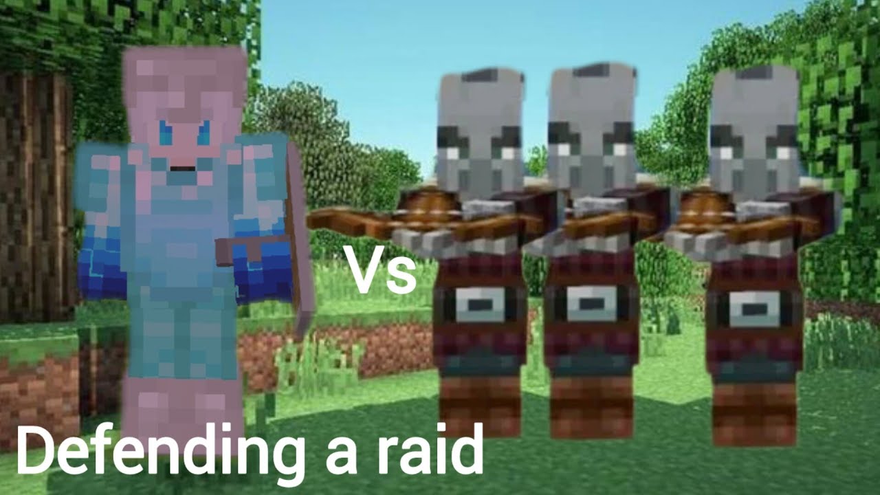 Defending against a raid in Minecraft|Minecraft#5| - YouTube