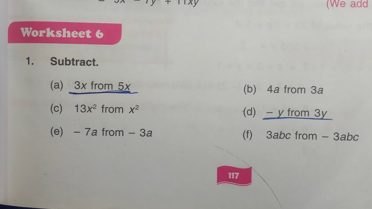 Math class 6 chapter 6 worksheet 6 dav public school ।। DAV Class 6 ...
