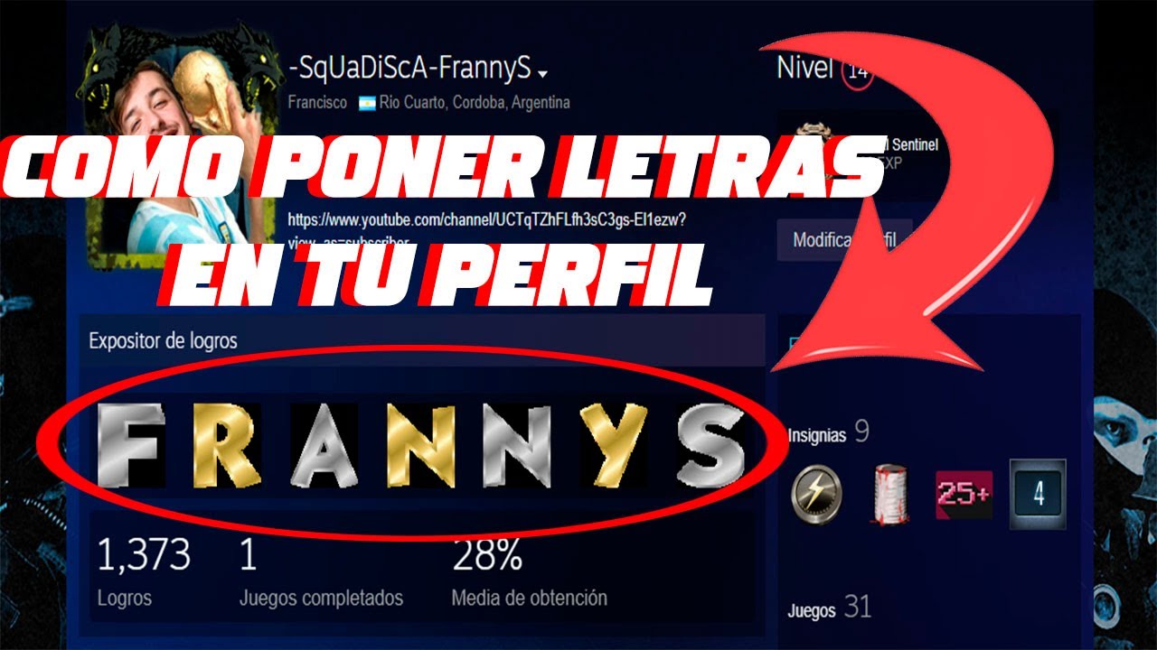 COMO PONER LETRAS EN TU PERFIL DE STEAM 2020 (MI METODO) - YouTube