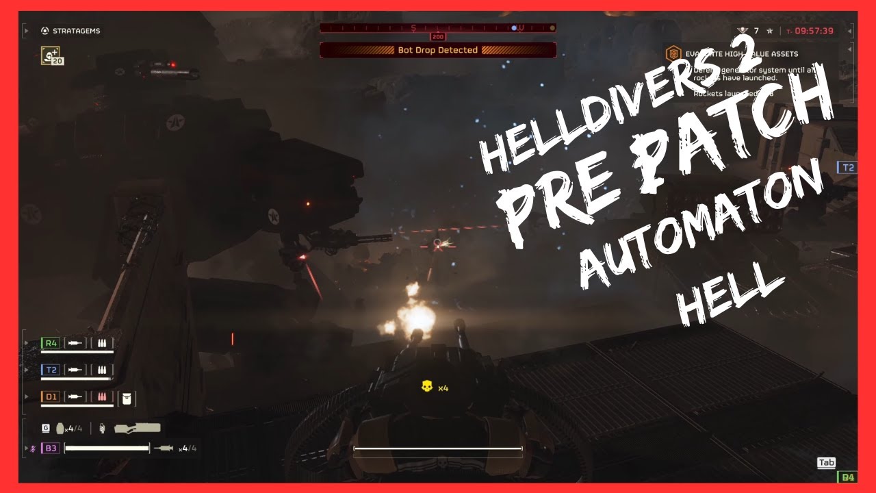 Helldivers 2 pre nerf Automaton Hell - YouTube