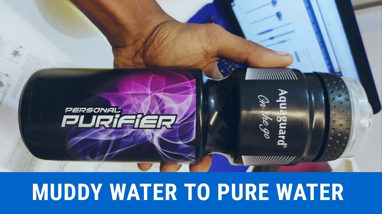 Aquagurd Self Purifying smart water bottle - YouTube
