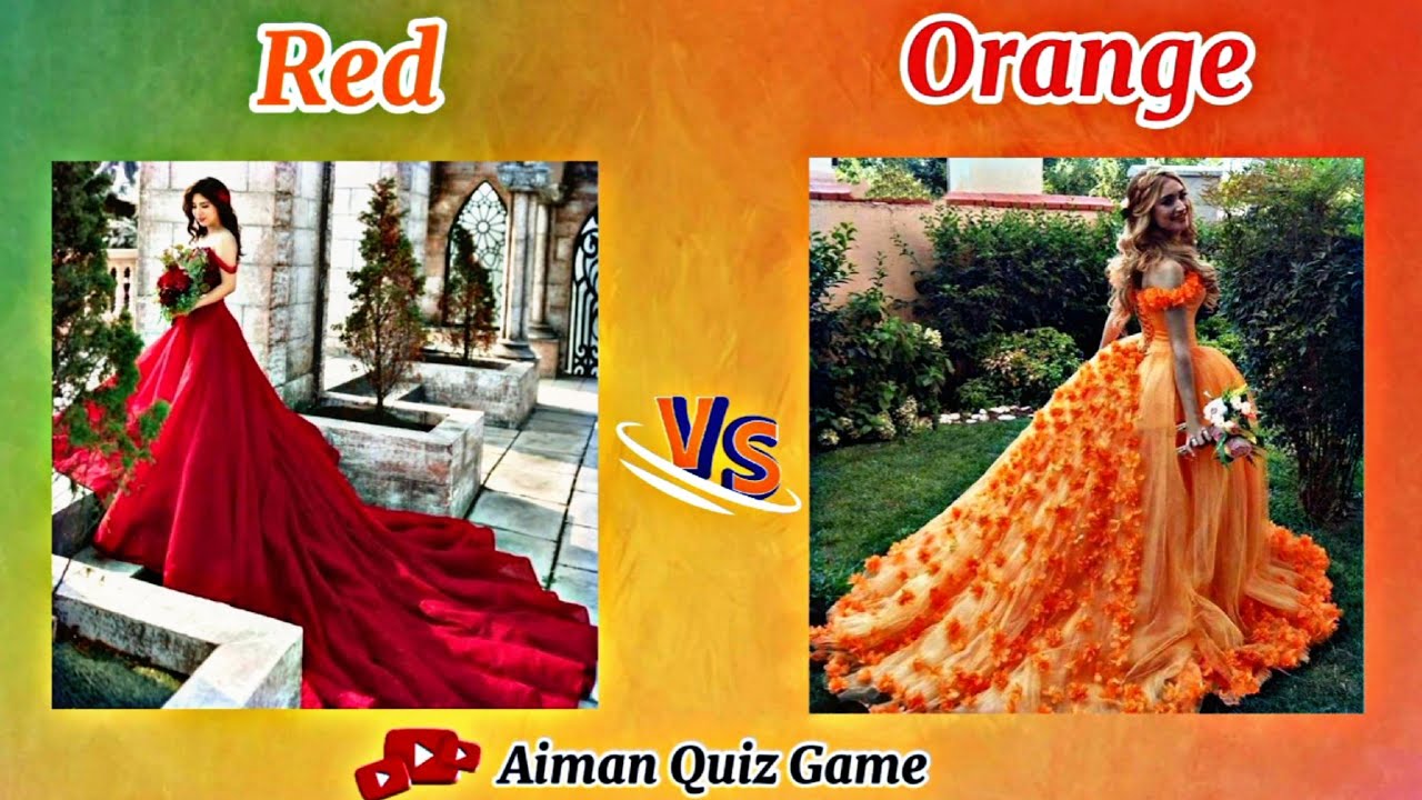 Red Vs Orange Ball Gown Dress Episode 036 - YouTube